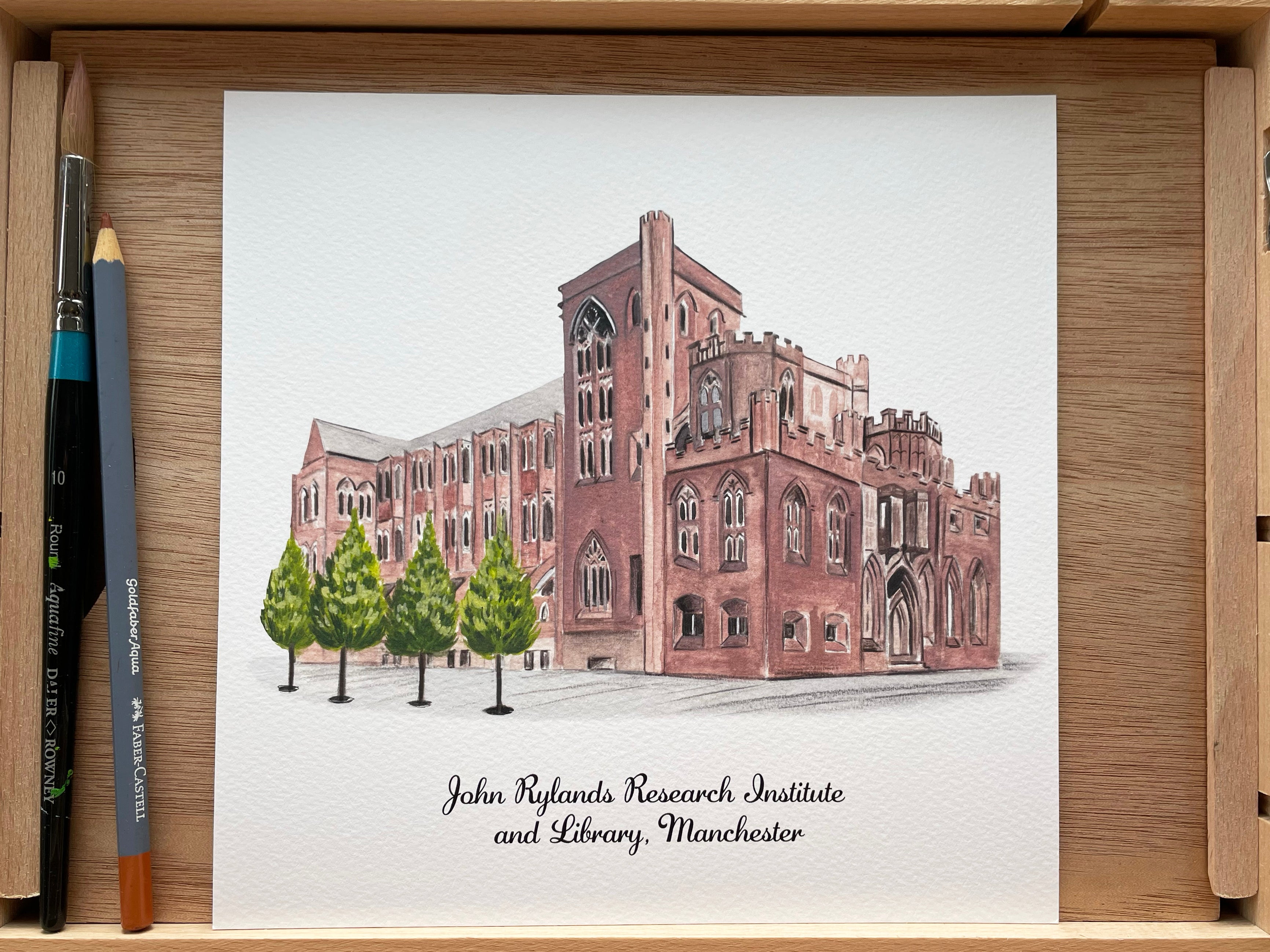 John Rylands Library, Manchester - Art Print – Kate Highmore Illustration